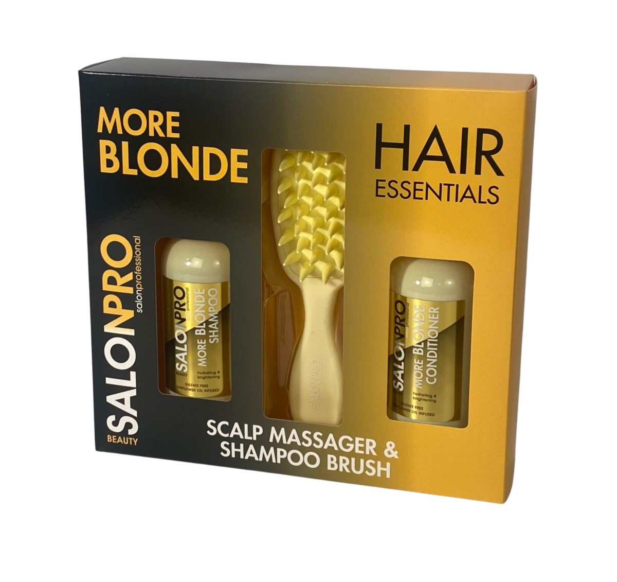 SalonPro More Blonde Scalp Massager & Shampoo Brush Set - Possibility