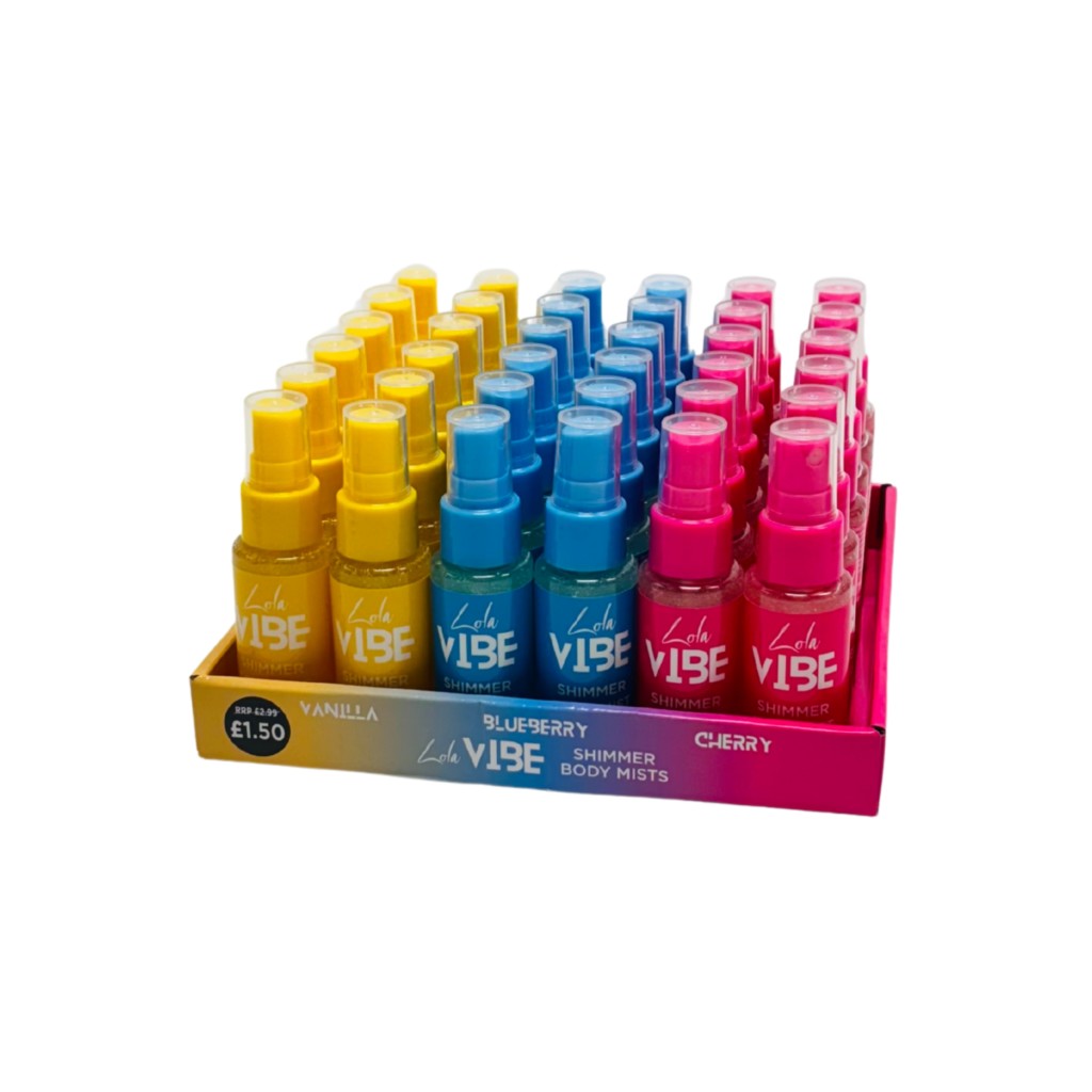 Lola Vibe 3 x 30ml Shimmer Body Mist - Possibility